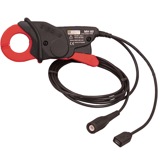 Milli PDI CA-60 Handheld 60 Amp AC/DC Current Clamp Probe Red Current ...
